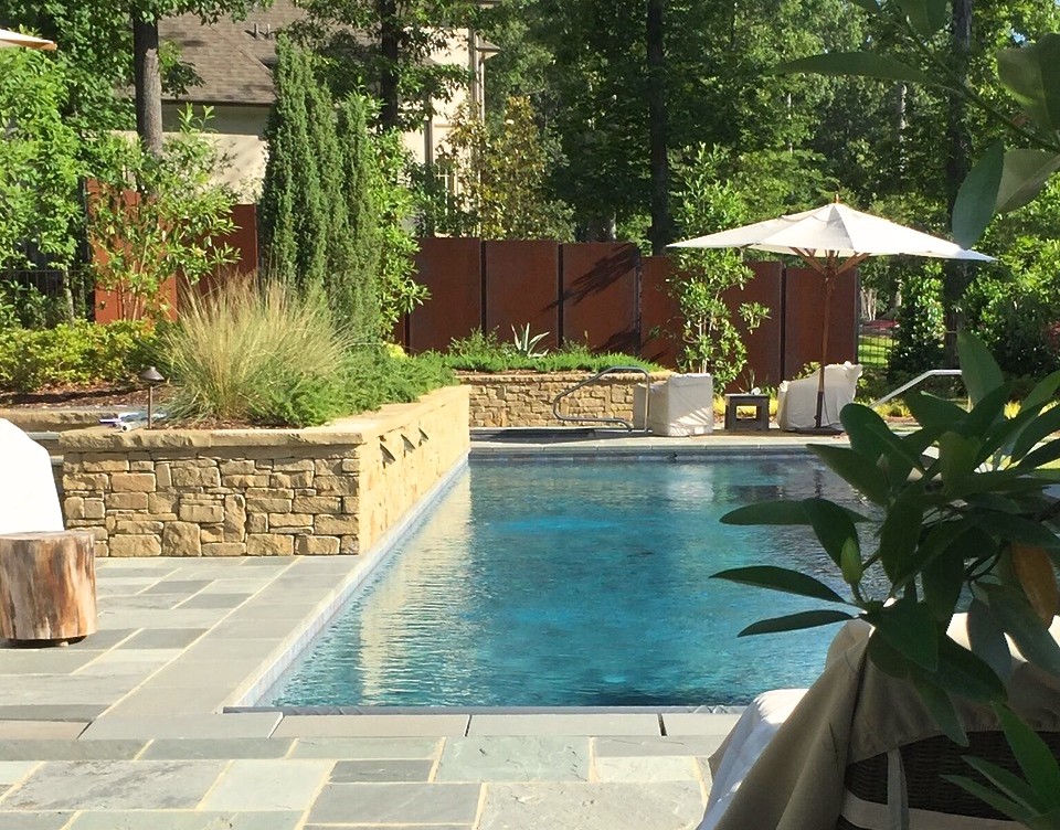 Modern Natural Poolside Retreat - Modern - Pool - Jackson - by ...