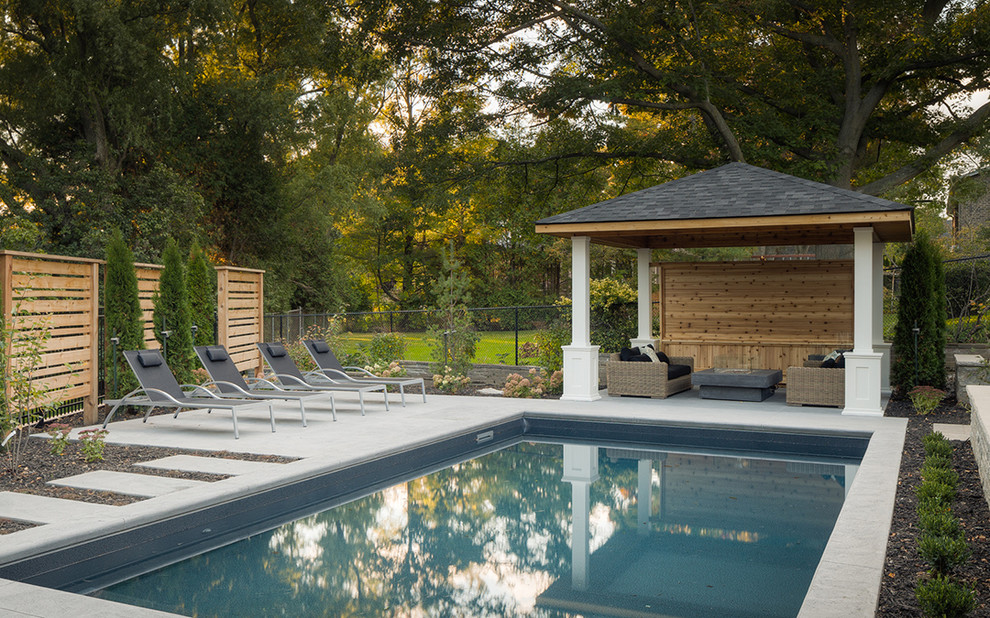 Modern Pool Cabana - Contemporary - Pool - Toronto - by Earthscape ...