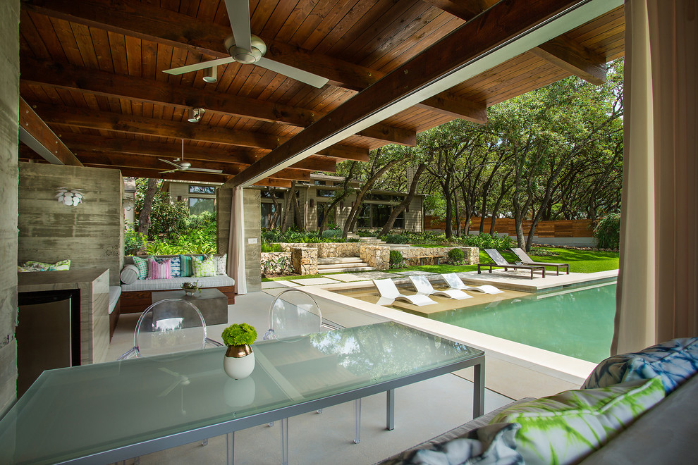 Modern Pool Retreat - Modern - Pool - Austin - by Vernon Wentz | Houzz