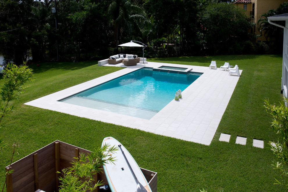Modern Pool with Lake View - Modern - Pool - Orlando - by American ...