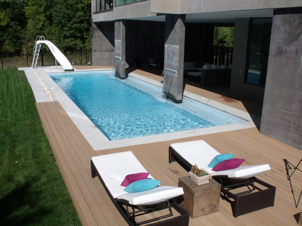 Modern Rectangle Pool Design - Tropical - Pool - Other - by Oasis ...