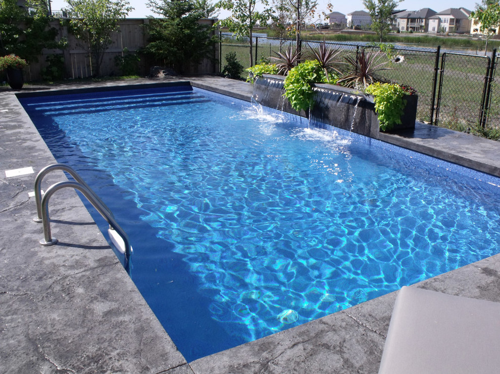 Modern Rectangle Pool Design - Tropical - Pool - Other - by Oasis ...