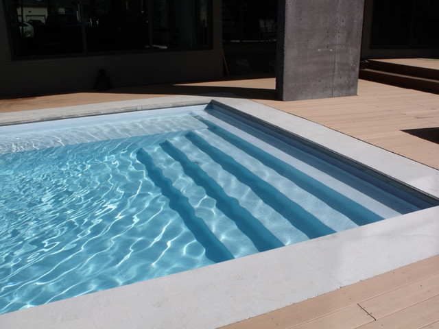 Modern Rectangle Pool Design - Tropical - Swimming Pool & Hot Tub ...