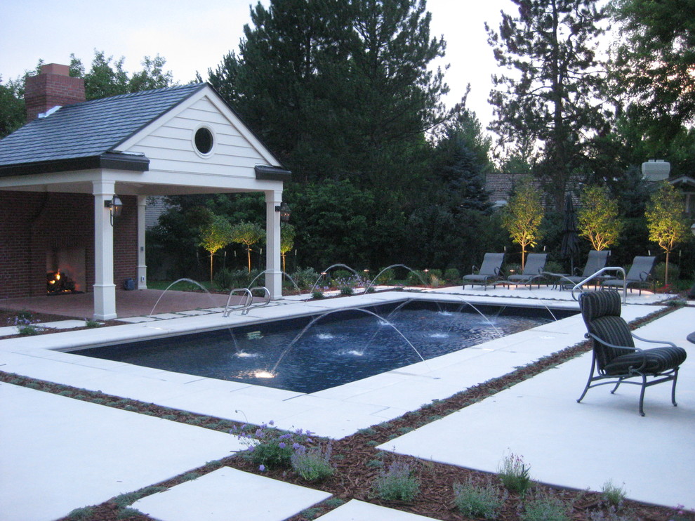 Modern Swimming Pool - Traditional - Pool - Denver - by Mile High ...