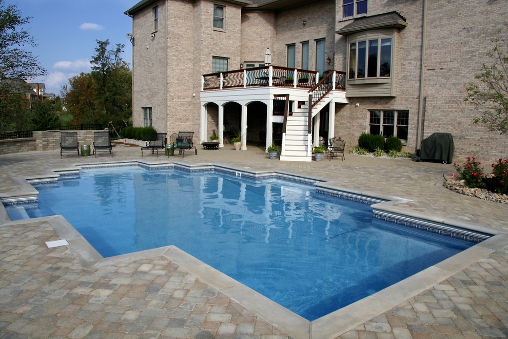 Modified Rectangle Vinyl Liner Pool - Contemporain - Piscine ...
