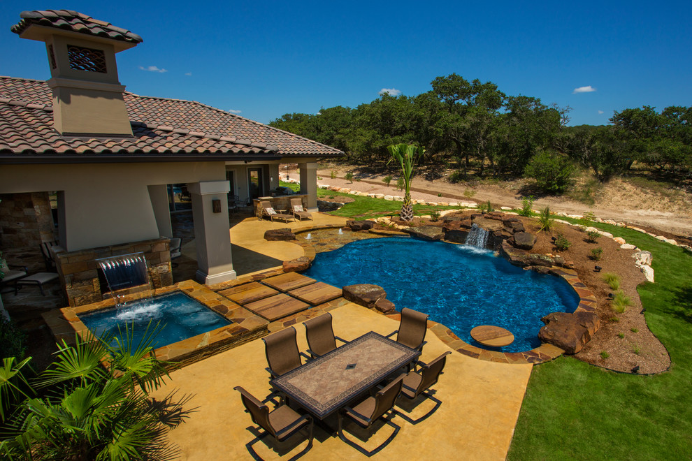 Monteola - Rustic - Pool - Albuquerque - by Artesian Custom Pools, INC ...