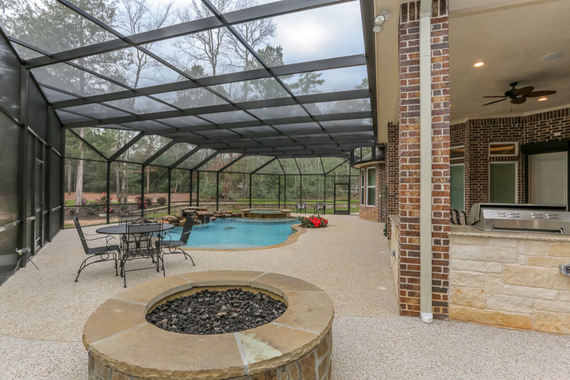 Montgomery county Texas Screen Pool Enclosure - Piscine - Houston - par ...