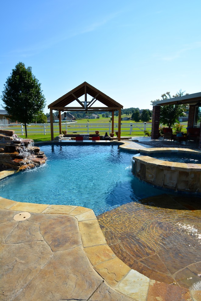 Moore - Rustic - Pool - Little Rock - by Parrot Bay Pools & Spas | Houzz