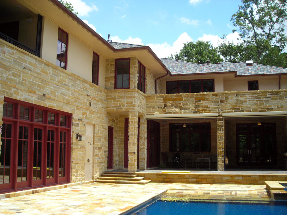 Mount Gold Ledgestone - Modern - Pool - Houston - by Legends ...