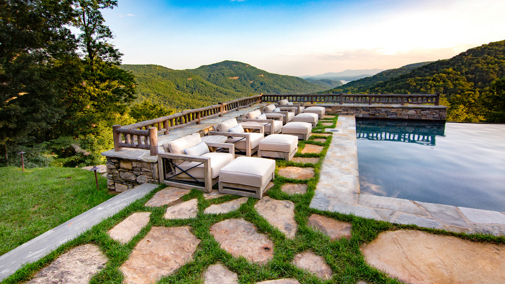 Mountain Home - Rustic - Pool - DC Metro - by Grace Thomas Designs | Houzz