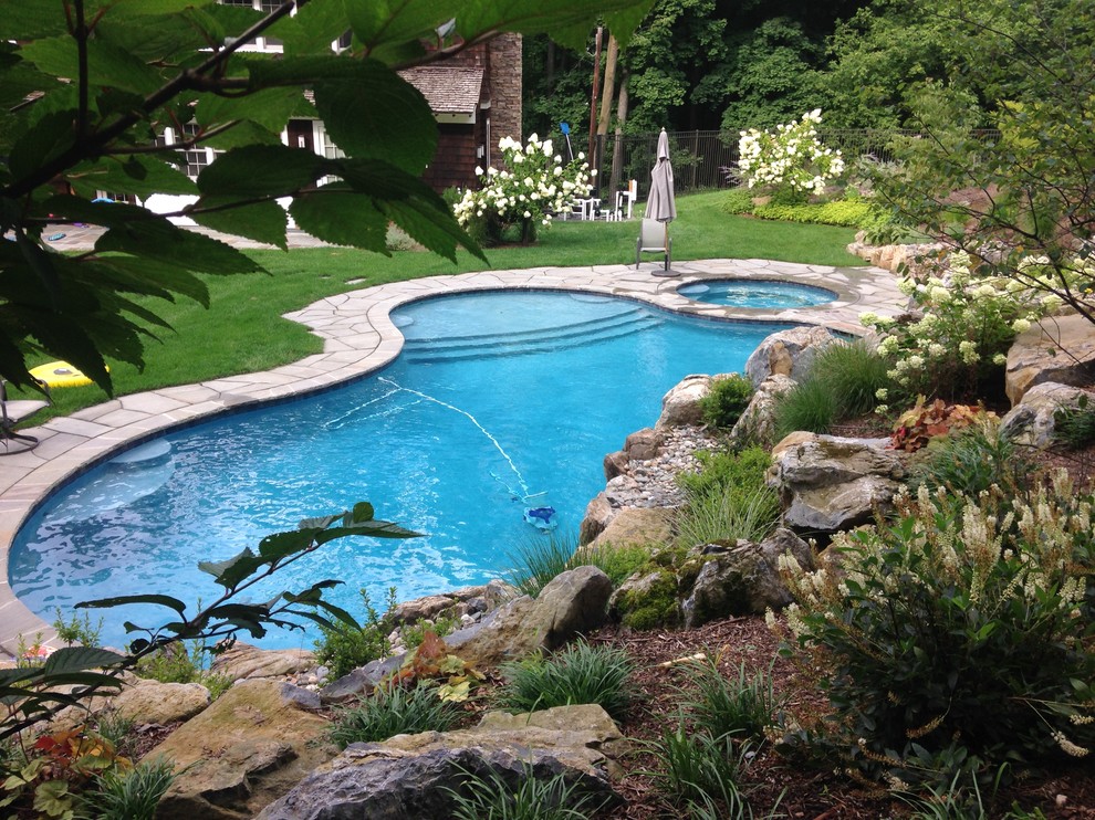 Mountainside Retreat - Rustic - Pool - New York - by Dominick Stanzione ...