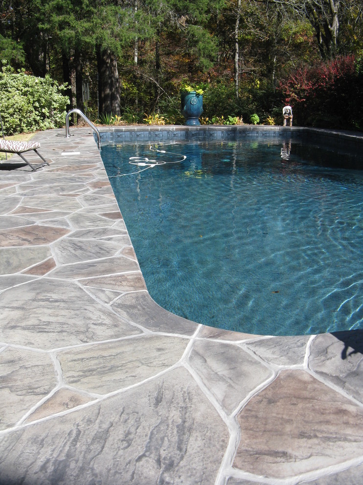 Multi Colored Flagstone - Traditional - Pool - Atlanta - by ...