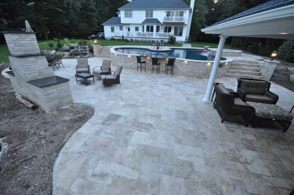 Multi-Dimensional Pool & Lounge Area by Gappsi - Traditional - Pool ...