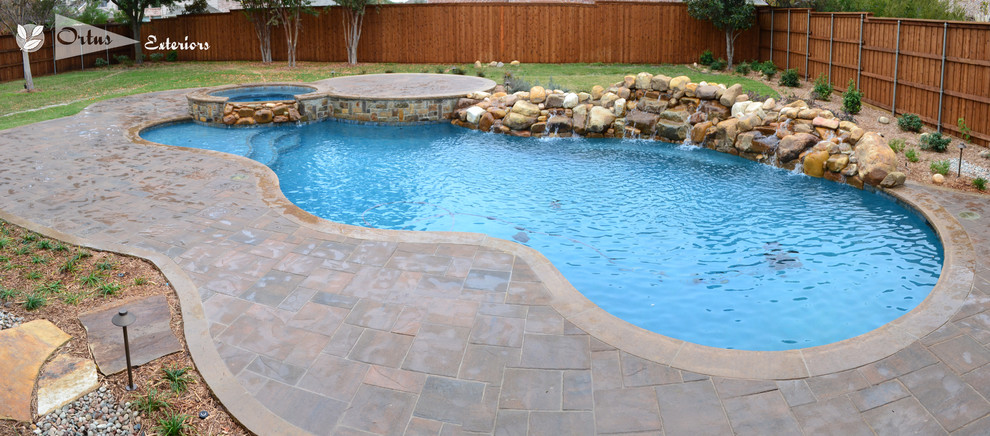 Murphy - Boulder Waterfall, Pool & Spa, Covered Outdoor Kitchen & Bar ...