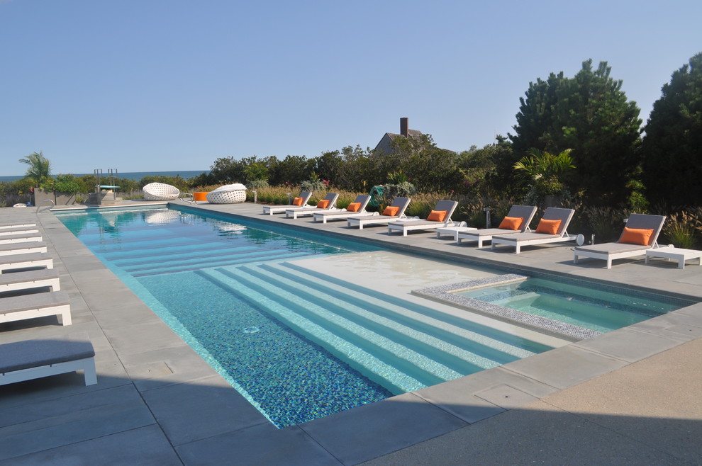 Nantucket Seaside Olympic Pool - Contemporary - Pool - Boston - by ...