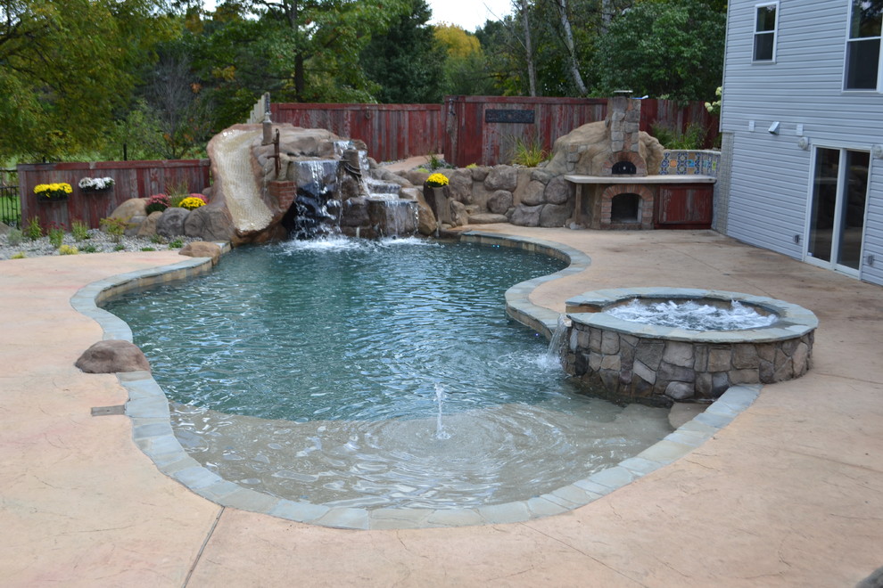 Natural & Nautical Swimming Pool by Legendary Escapes {MIN} - Rustic ...