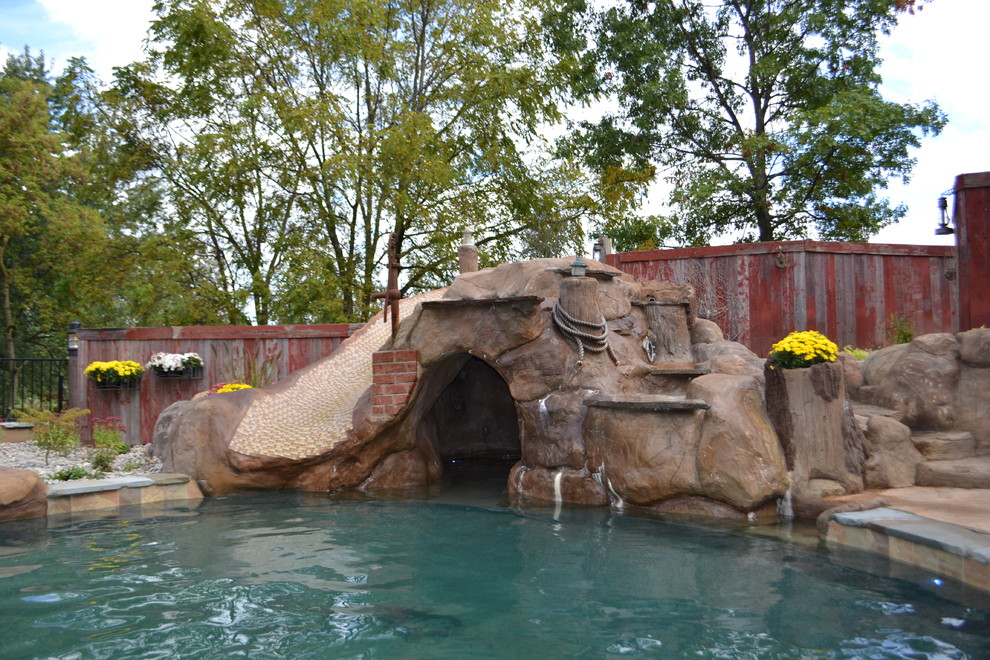 Natural & Nautical Swimming Pool by Legendary Escapes {MIN} - Rustic ...