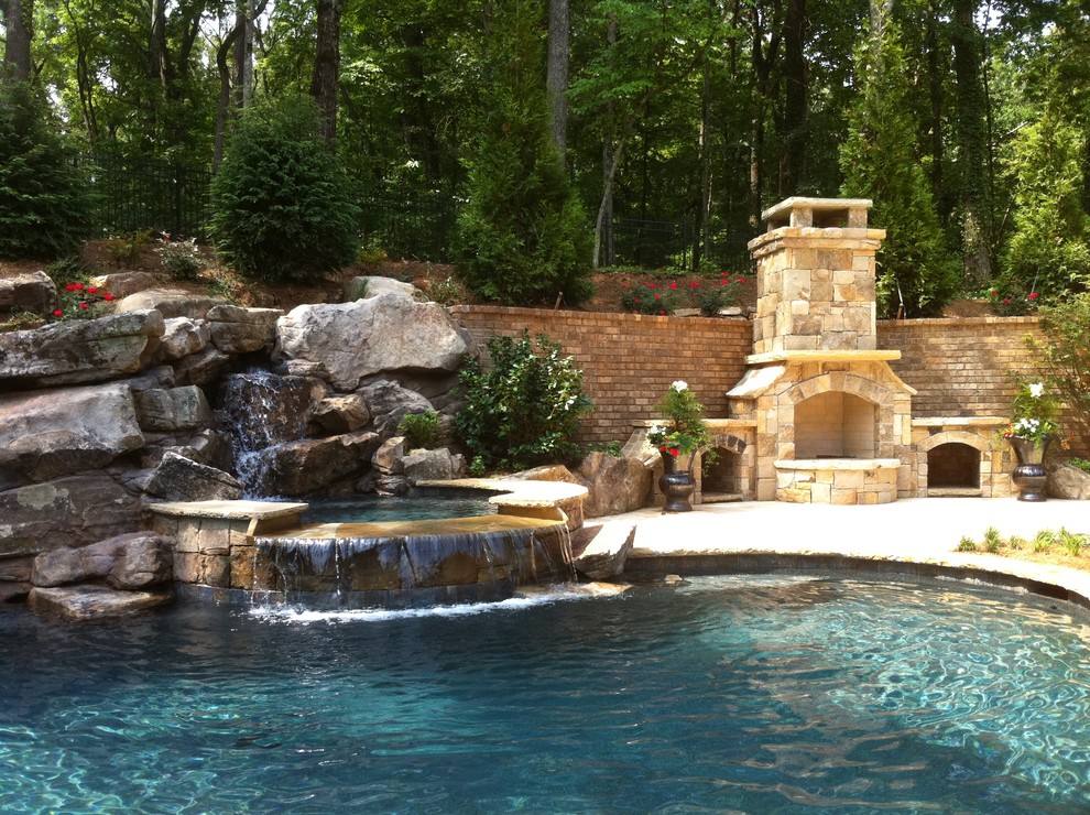 Natural Beauty - Rustic - Pool - Atlanta - by Watercolors Custom Pools ...