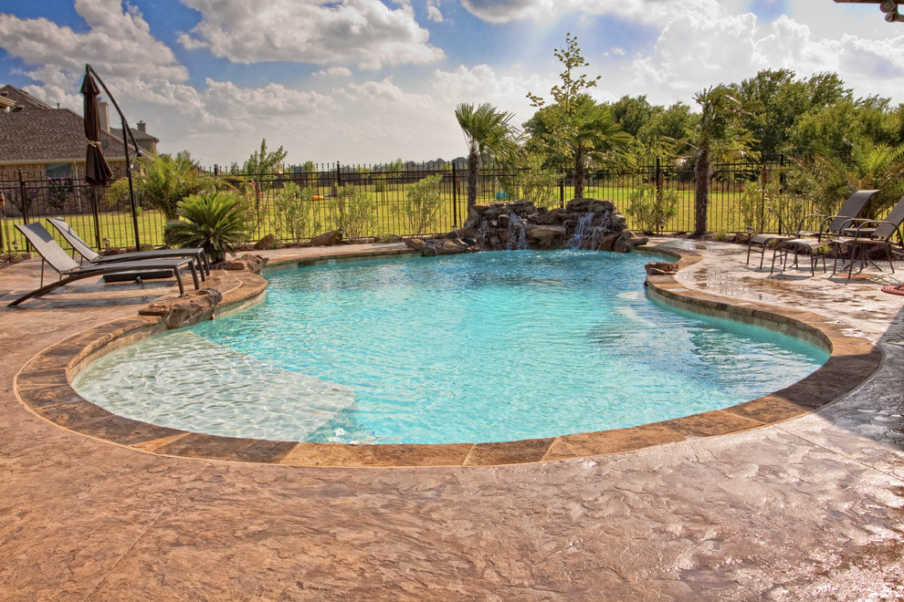 Natural Dive Rock - Traditional - Pool - Dallas - by User | Houzz