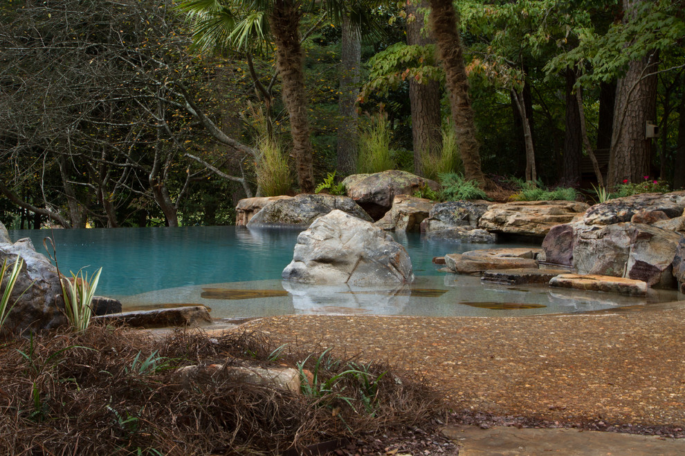 Natural Infinity Edge Pool & Lagoon - Traditional - Pool - Other - by ...