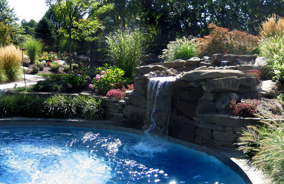 Natural Oasis - Traditional - Pool - New York - by Harmony Design Group ...