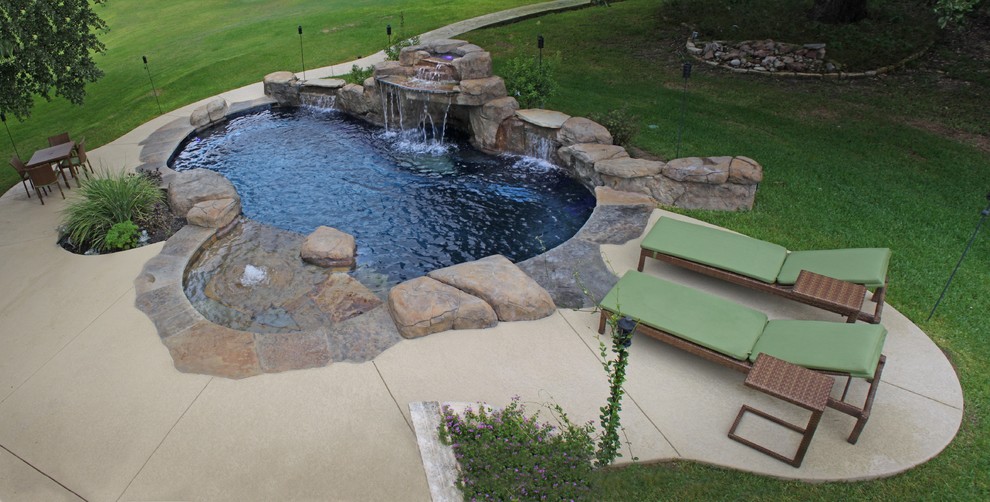 Natural Pool Design Winner - Pool - Austin - by Ocean Quest Pools by ...