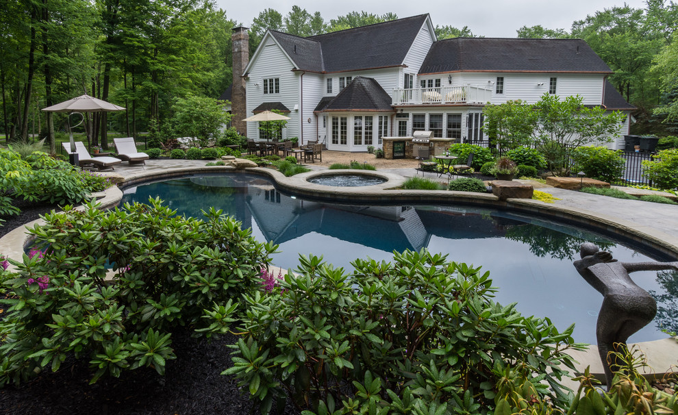 Natural Pool Setting - Traditional - Pool - Cleveland - by Exscape ...