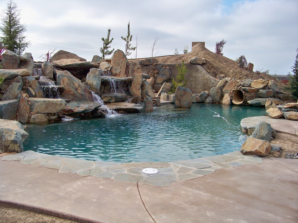 Natural Rock Boulder Pool - Traditional - Pool - Sacramento - by Spring ...