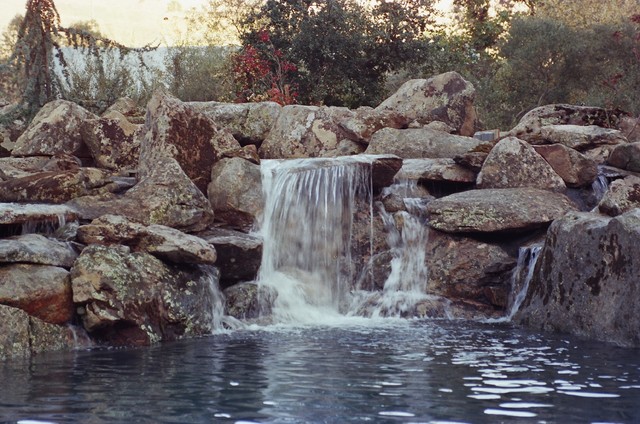 Natural Rock Waterfall and Pool - Rustic - Pool - San Francisco - by ...