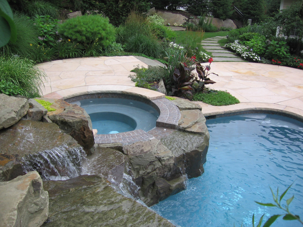 Natural Stone Pool & Spa Design and Installation Bergen County Northern ...