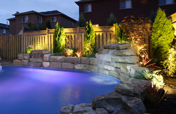 Natural Stone Waterfalls - Mediterranean - Pool - Chicago - by JK ...