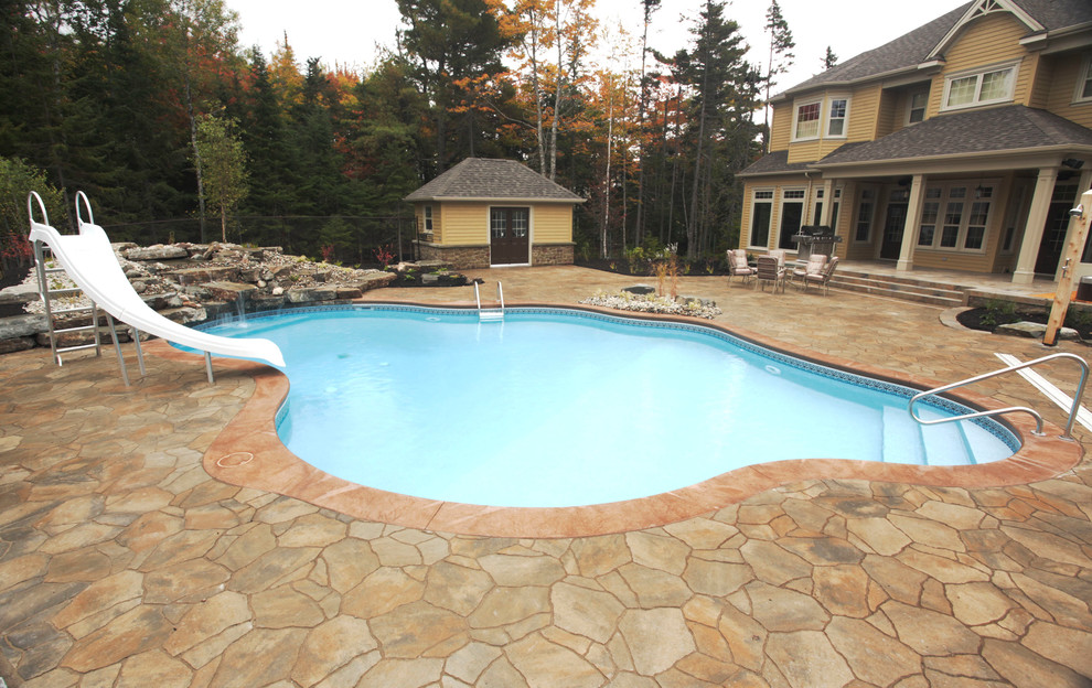 Natural Style Pool - Traditional - Pool - Other - by Waterworks Pools ...