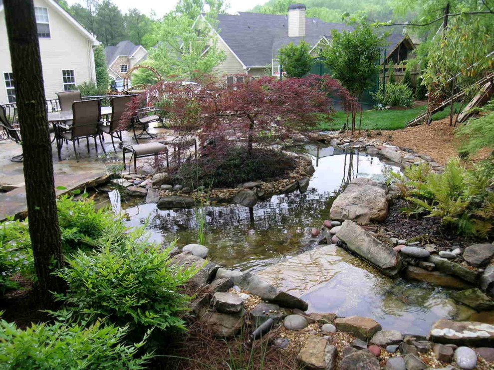 Natural Waterfall and Pond - Traditional - Pool - Atlanta - by Legacy ...