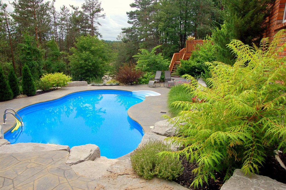 Naturalistic Pool Setting - Tropical - Pool - Toronto - by Melanie ...