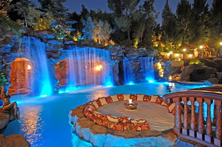 Naturalistic Pools with Grotto - Tropical - Pool - Los Angeles - by ...