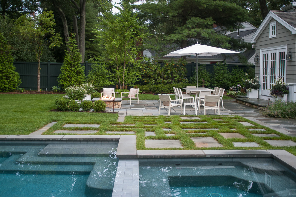 Needham Pool and Patio - Traditional - Pool - Boston - by a Blade of ...