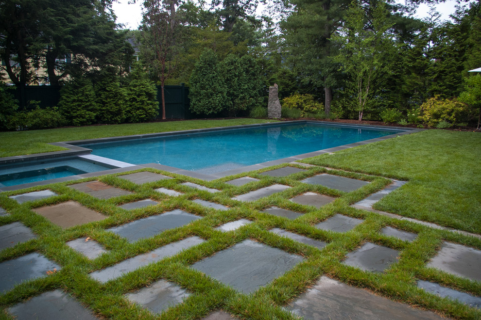 Needham Pool and Patio - Traditional - Pool - Boston - by a Blade of ...