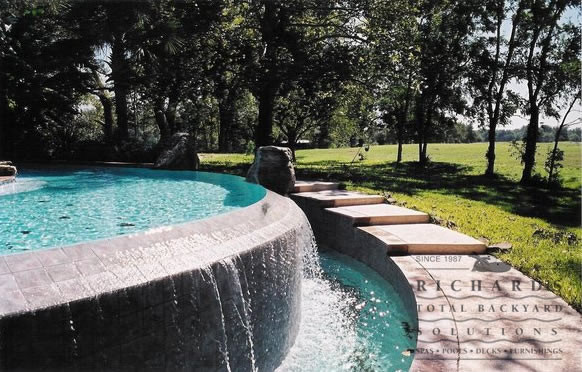 Negative Edge Catch Basins - Contemporain - Piscine - Houston - par ...