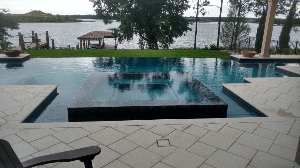 Negative Edge Freeform - Modern - Pool - Orlando - by Advanced Pool ...