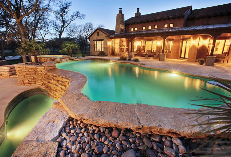 Negative Edge - Rustic - Pool - Austin - by John Pack Custom Pools | Houzz
