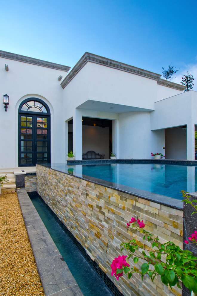 Negative Edge Pool With Star Lights - Contemporary - Pool - Austin - by ...