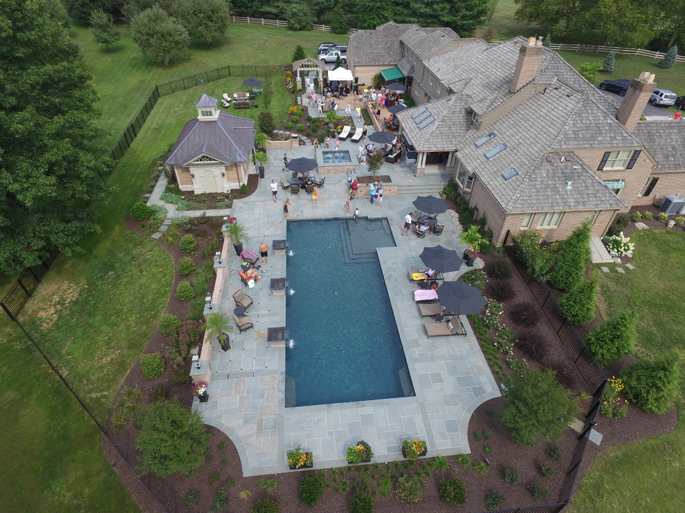 NESPA Award Winning custom pool and spa in Lower Saucon Township ...