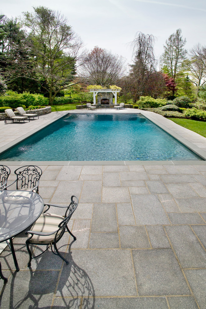New Canaan, Ct Pool House - Traditional - Pool - New York - by Michael ...
