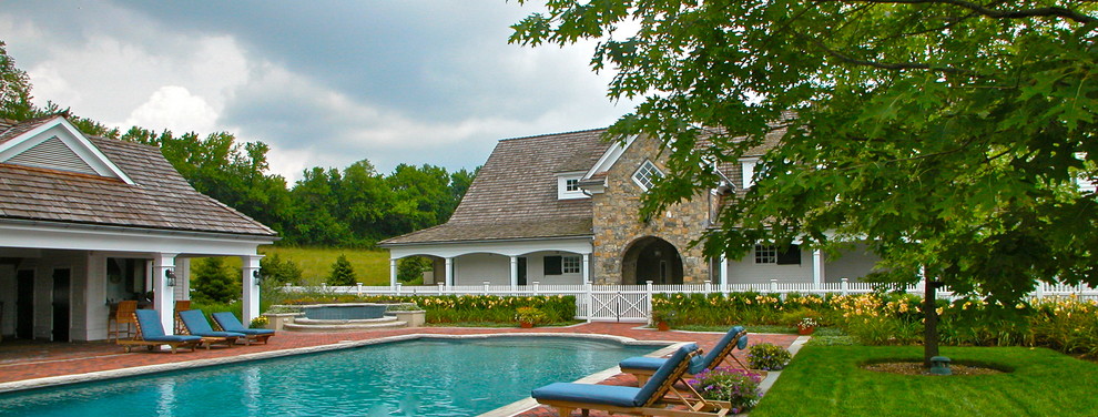 New estate home in the valley - Traditional - Pool - New York - by ...