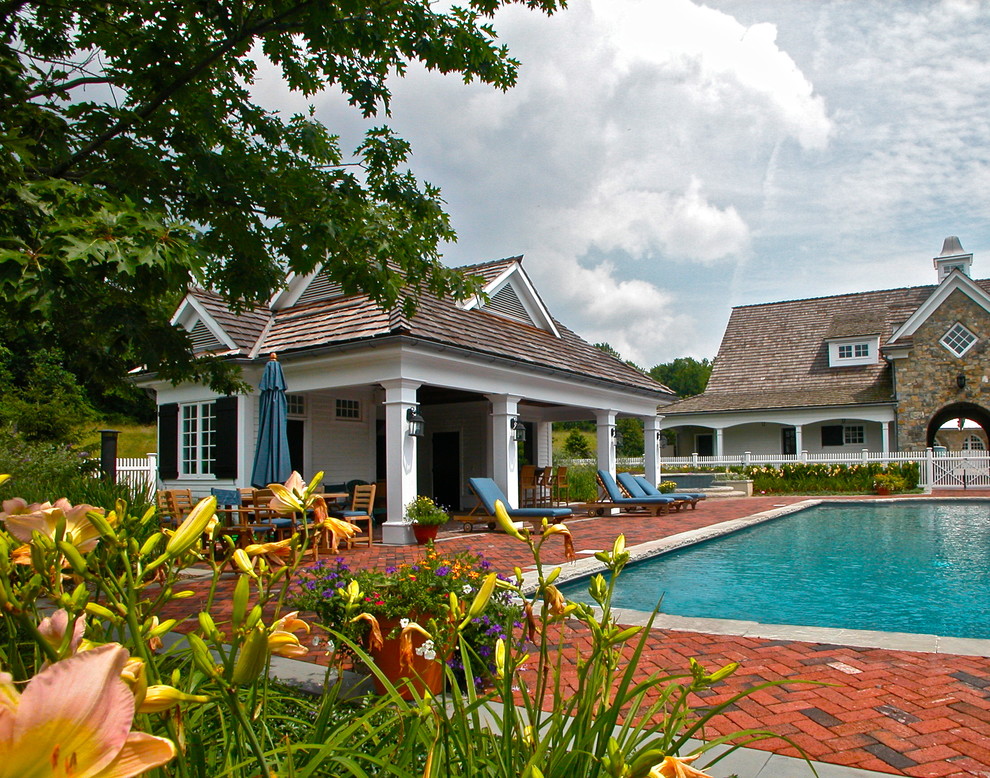 New estate home in the valley - Traditional - Pool - New York - by ...