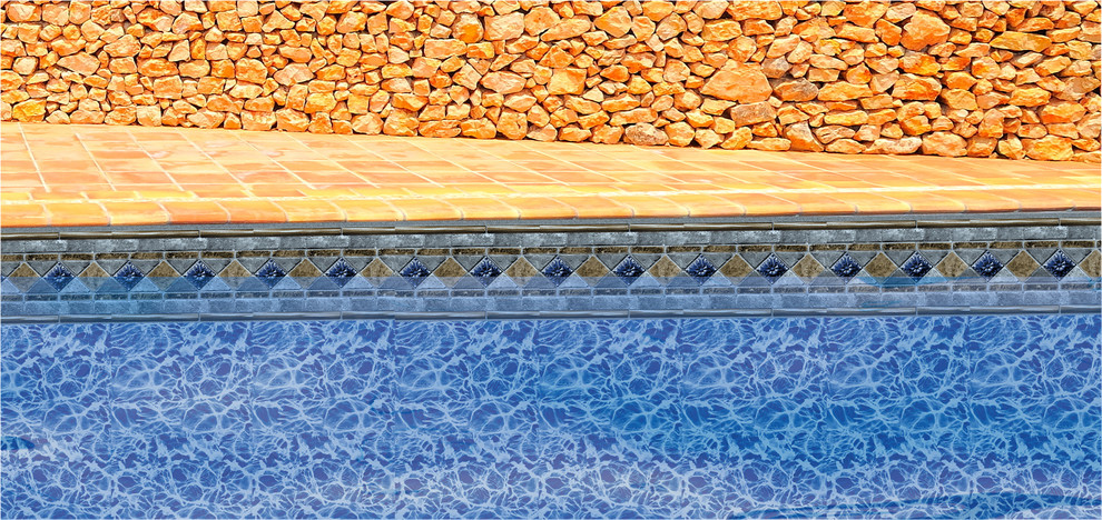 *NEW* For 2016 Vinyl Pool Liner Patterns - Tropical - Pool - New York ...