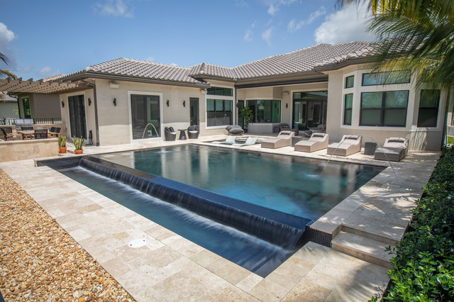 New Modern Pool in Delray Beach - Modern - Pool - Miami - by Van Kirk ...