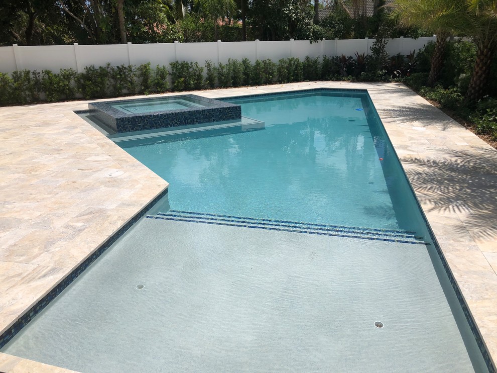 New pool Modern/geometric design - Contemporary - Pool - Miami - by ...