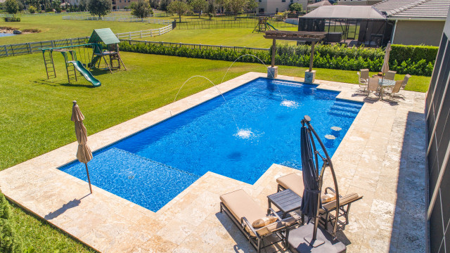 New Swimming Pool With Rain Pergola and Deck Jets - Pool - Miami - by ...