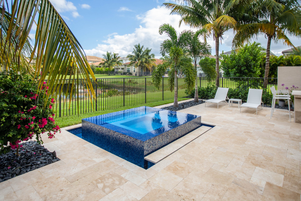 New Wet Edge Spa - Modern - Pool - Miami - by Van Kirk & Sons Pools and ...